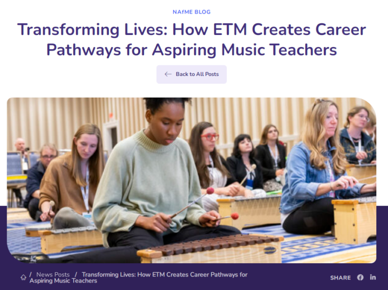 The ETM Model - Education Through Music